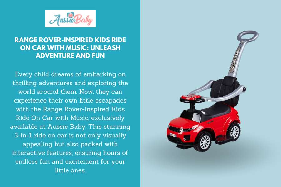 Range Rover-Inspired Kids Ride On Car with Music: Unleash Adventure an ...