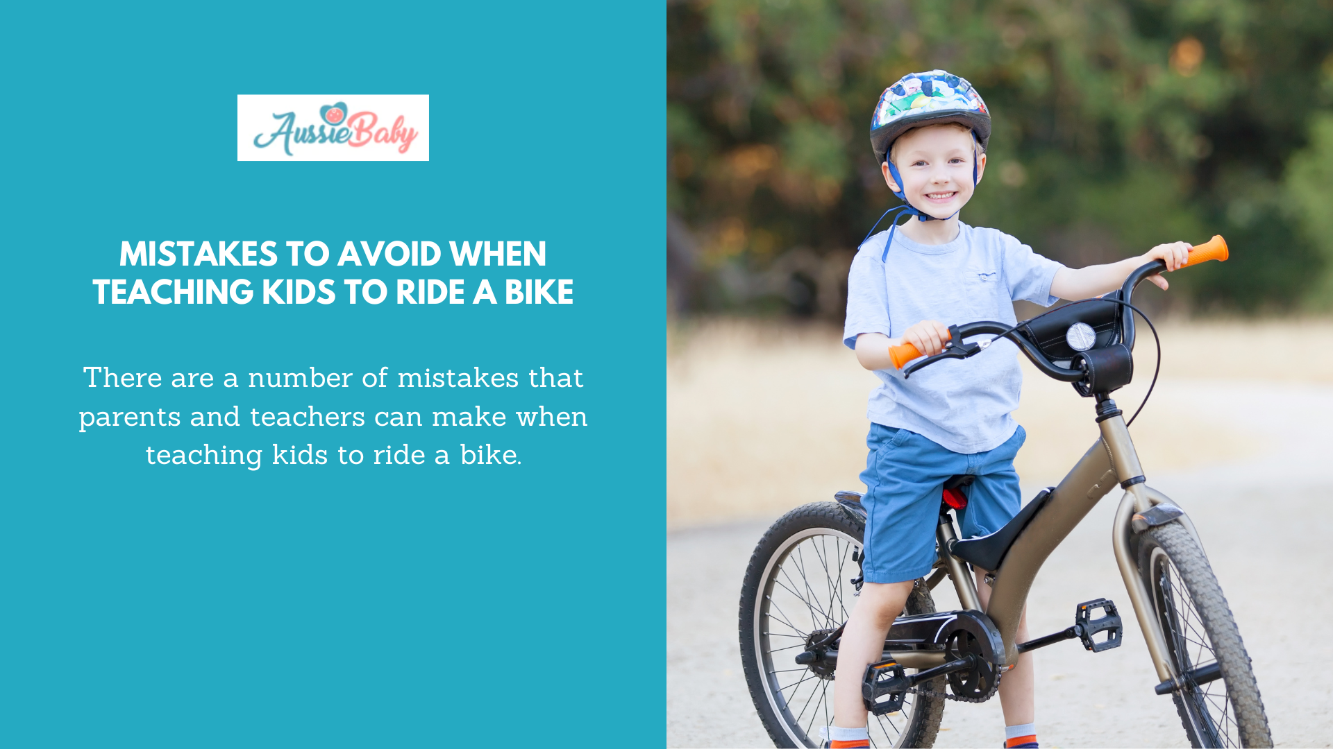 Mistakes To Avoid When Teaching Kids To Ride A Bike – Aussie Baby