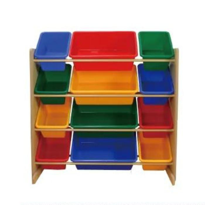 Aussie Baby Wooden 12-Compartment Toy Storage Rack