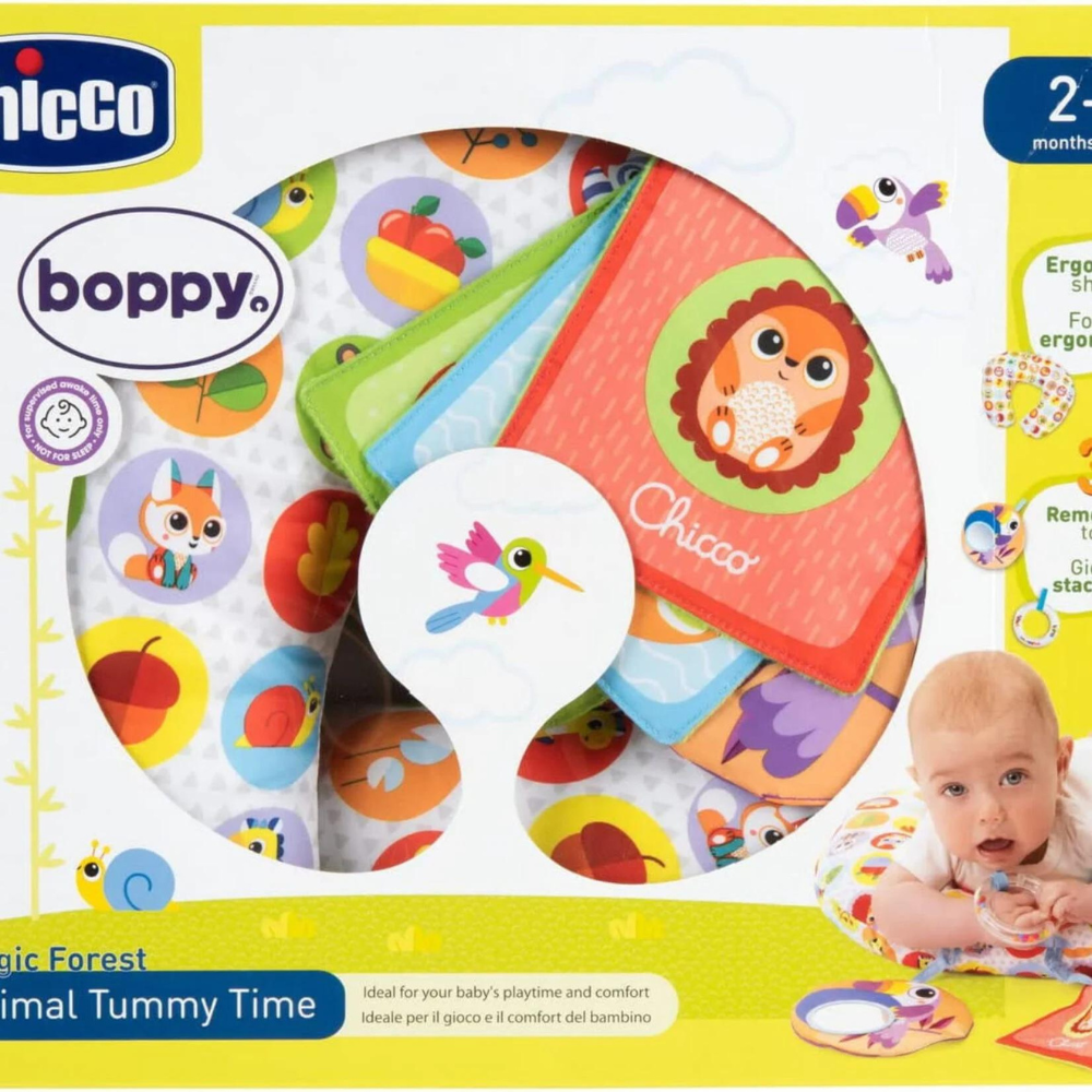 Chicco Magic Forest Tummy Time Boppy Pillow – Aussie Baby