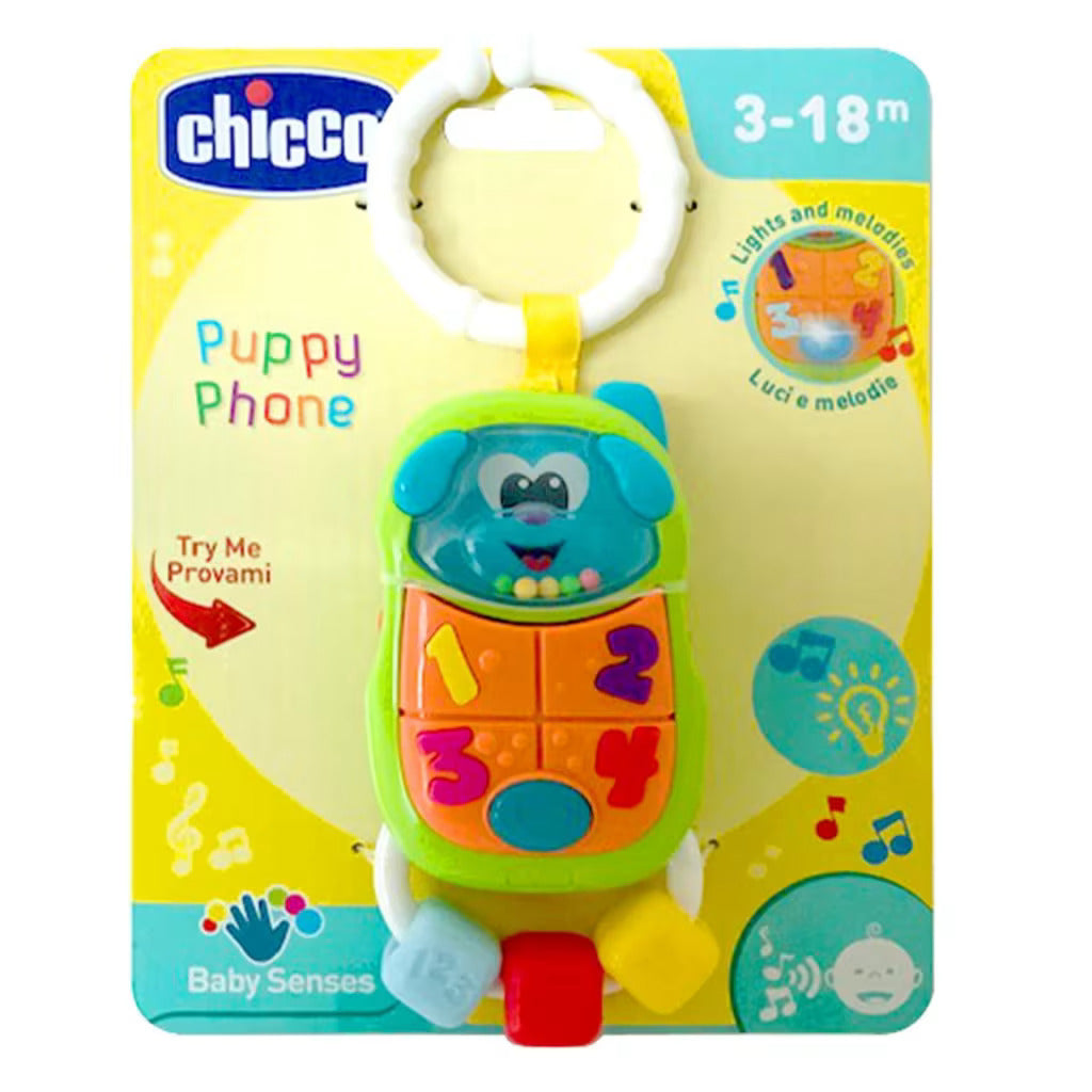 Chicco Puppy Phone Plastic Rattle – Aussie Baby