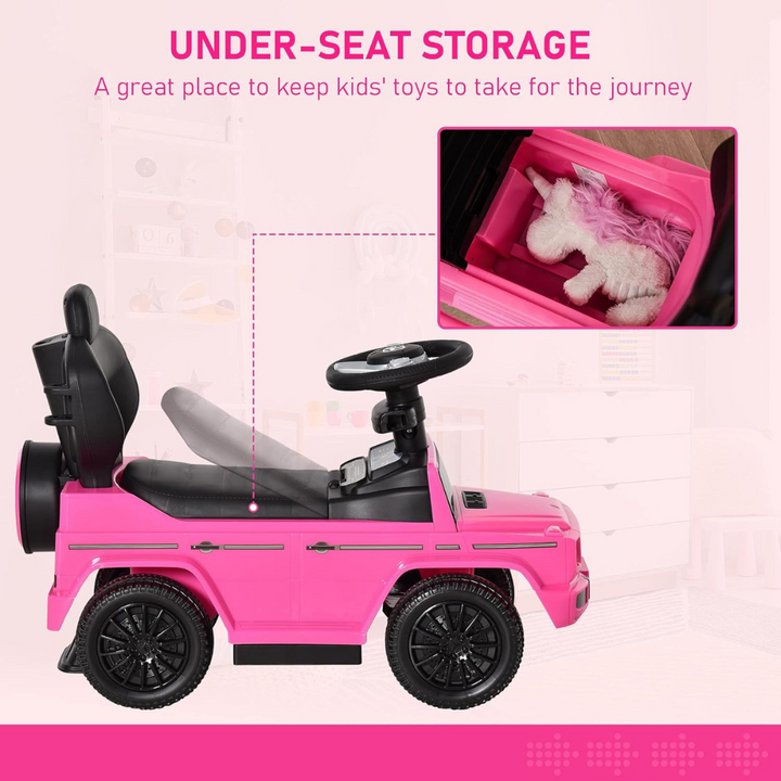 Mercedes Benz G350d Foot-to-Floor Ride On Car with Canopy - Pink ...