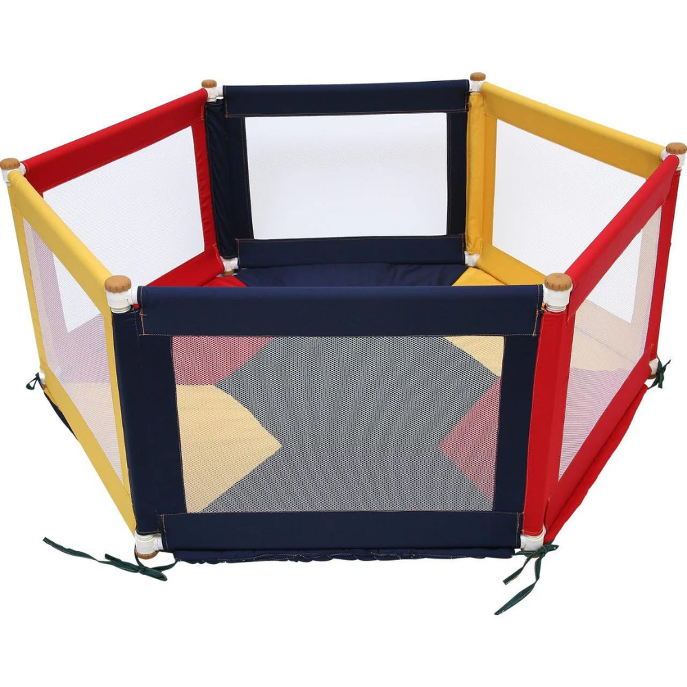 Tikk Tokk Pokano Fabric Hexagonal Playpen & Mat - Coloured – Aussie Baby