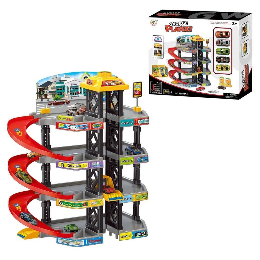 Bright Kids Multi-level Garage Parking Lot Car Track Toy – Aussie Baby