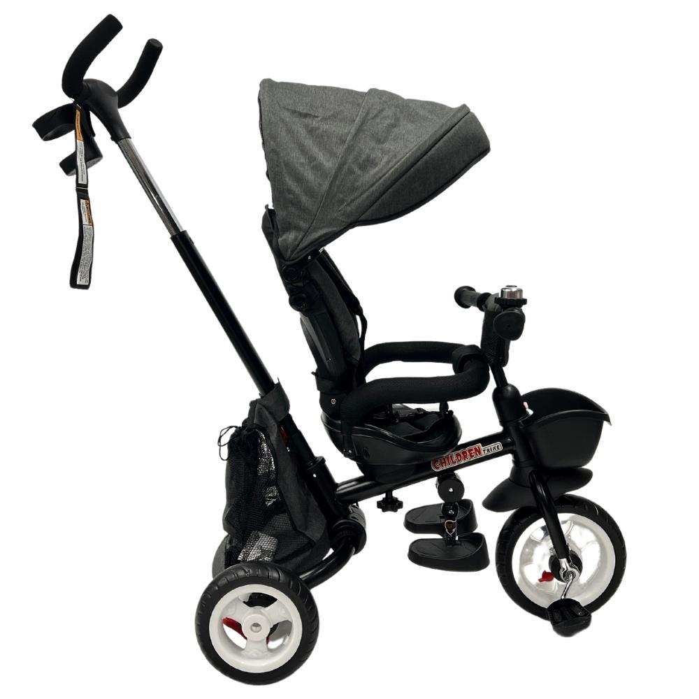 Aussie Baby Deluxe Foldable Convertible Stroller Trike - Grey Aussie Baby Deluxe Foldable Convertible Stroller Trike - Grey