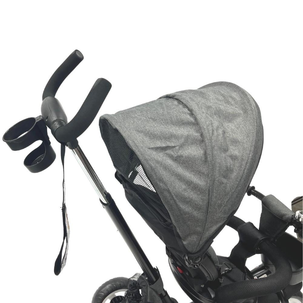 Aussie Baby Deluxe Foldable Convertible Stroller Trike - Grey Aussie Baby Deluxe Foldable Convertible Stroller Trike - Grey