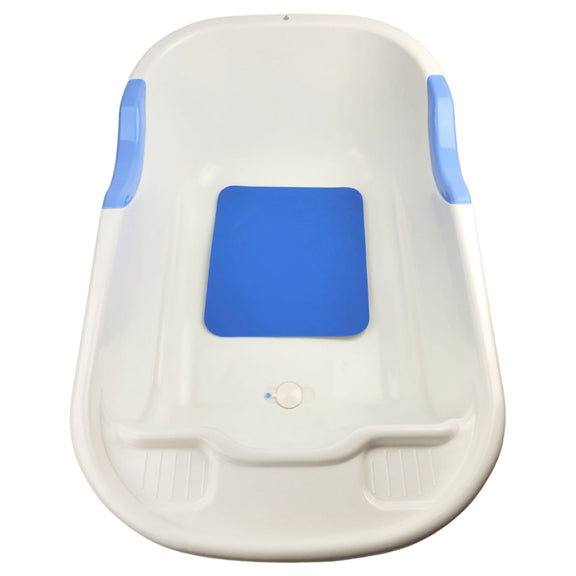 Large Blue Baby Bath Tub with Non-Slip Pad | Aussie Baby