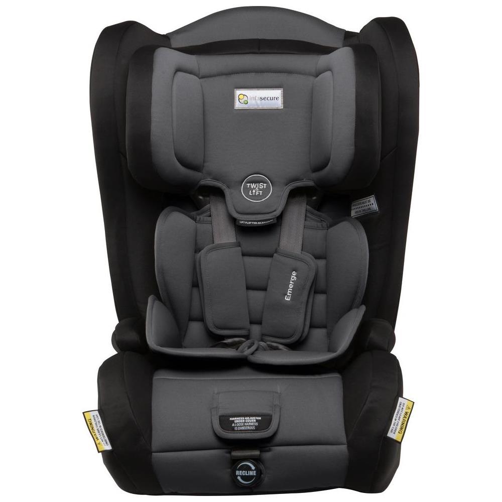 Infa Secure Emerge Astra Convertible Booster Seat - Grey – Aussie Baby