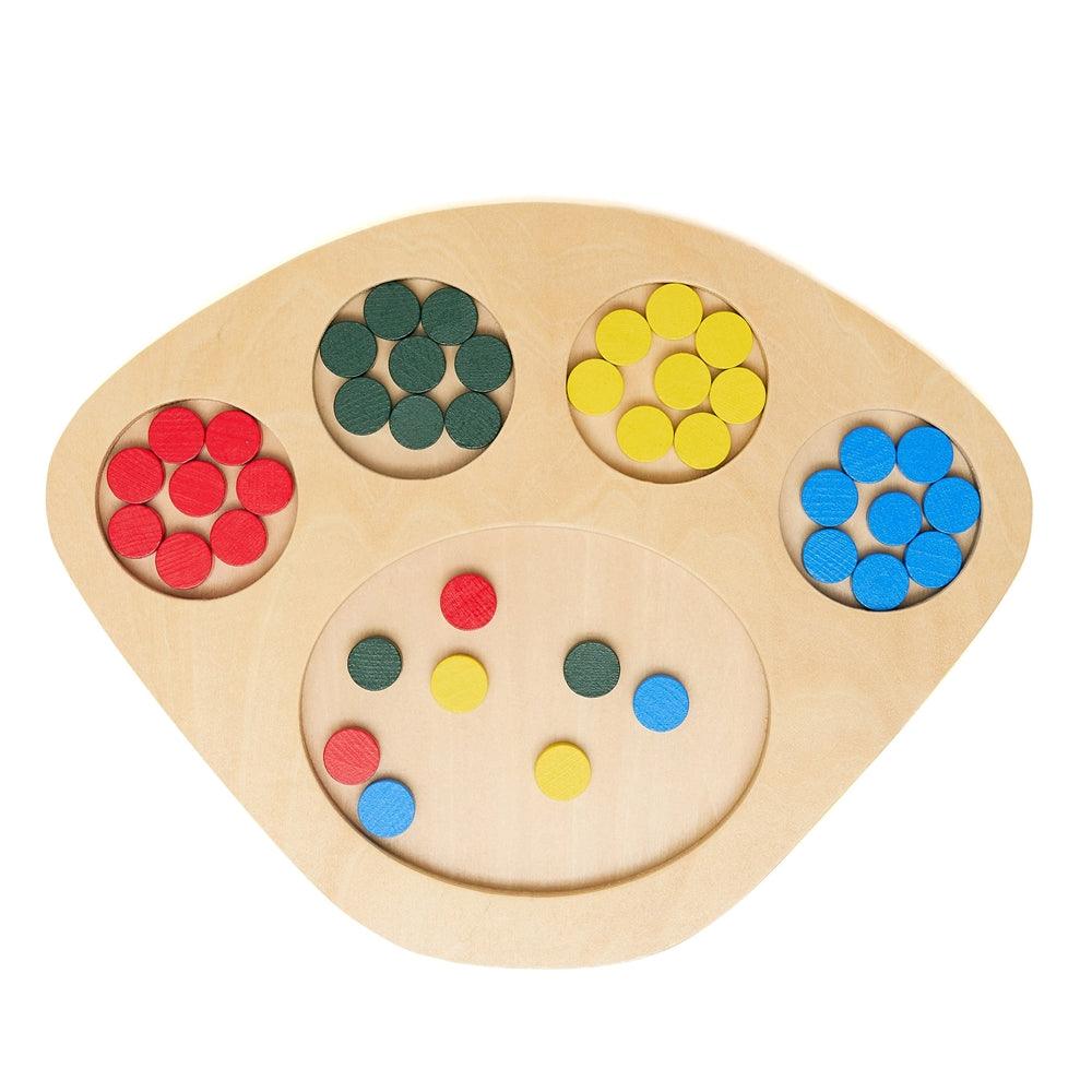Colourful Dot Sorting Tray – Aussie Baby