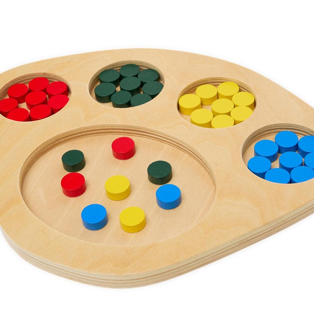 Colourful Dot Sorting Tray – Aussie Baby