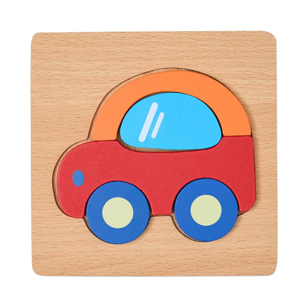 Colourful Four Piece Car Puzzle – Aussie Baby
