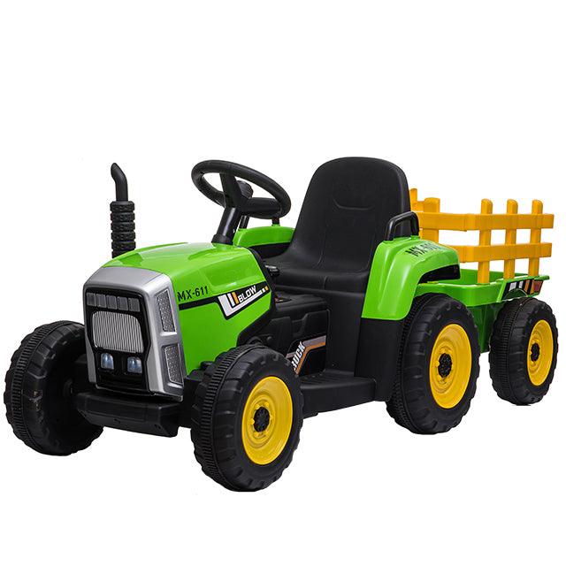 Green Tractor with Trailer and Remote Control – Aussie Baby