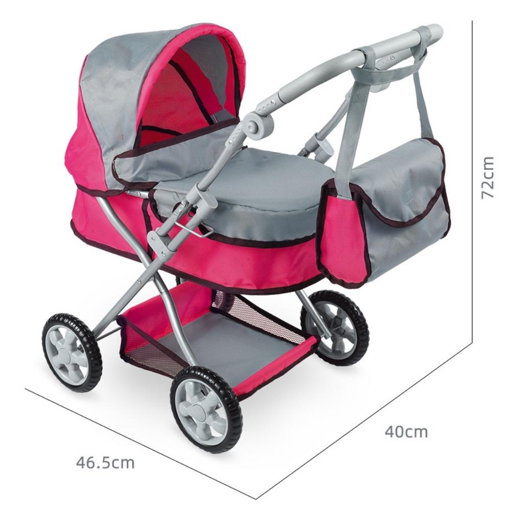 Aussie Baby Classic Premium Doll Pram - Grey